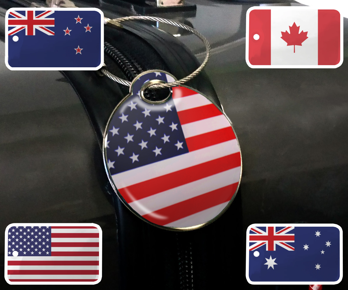 Flag Luggage Tags – ReturnMeTags